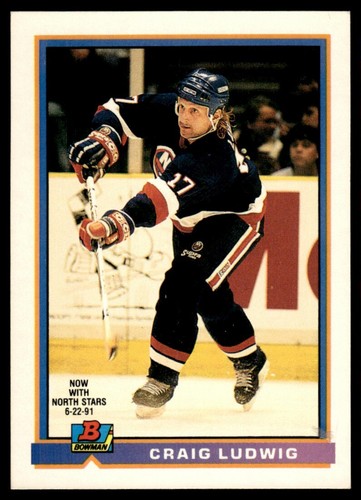 1991-92 Bowman #221 Craig Ludwig Minnesota North Stars | eBay