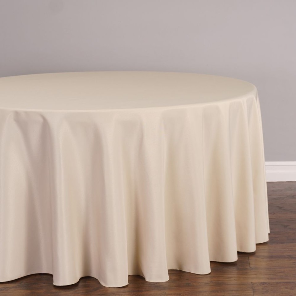 LinenTablecloth 108 in. Round Polyester Tablecloths, 33 Colors! | eBay