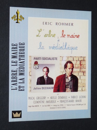 DUE EMME CARD 1996 CINEMA FILM #41 ARBRE MAIRE MEDIATHEQUE ROHMER ...