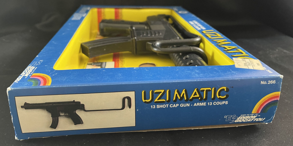 Vtg 1978 Edison Giocattoli 1978 Uzi Gun Uzimatic Toy Made in Italy RARE ...