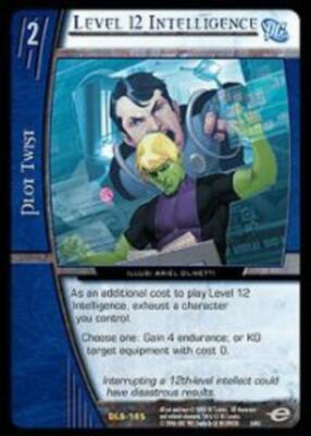 VS System: Level 12 Intelligence [Played] DC Legion of Super Heroes TCG ...
