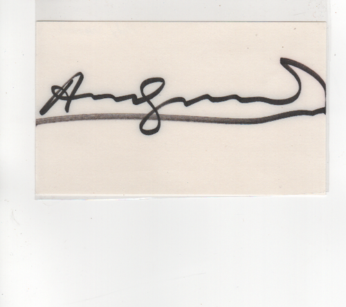 Andy Warhol hand signed autographed Index Card | eBay