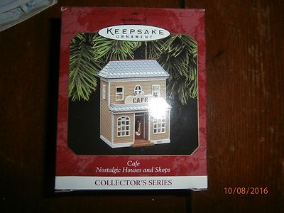 hallmark ornament nostalgic houses and shops series cafe | eBay