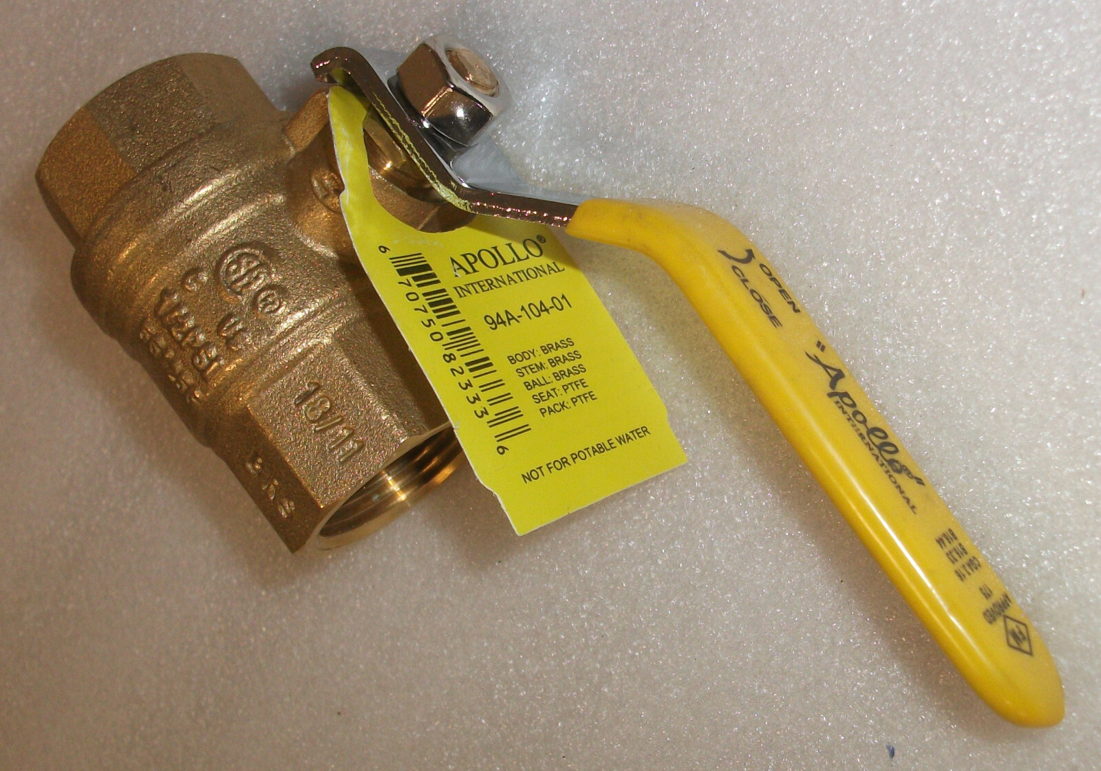 APOLLO BRASS BALL VALVE 94A-104-01 3/4" NPT FNPT 670750823336 NEW ...