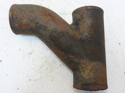 Tyler Pipe 008804 Combination Wye Y&1/8 BEND 3x3x3 in No-Hub Cast Iron ...