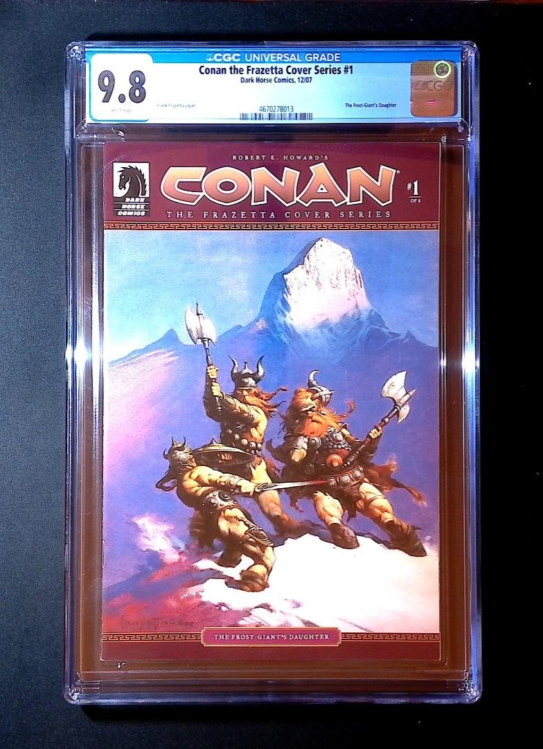 Conan the Frazetta Cover Series #1 CGC 9.8 Dark Horse 2007 Frost Giants ...