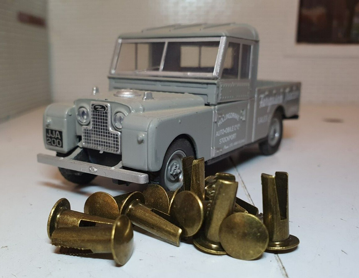 Land Rover Series 1 Rear Tub Crossmember Rubber Pad Split Rivets x12 86 ...