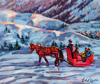 LITTORIO DEL SIGNORE "DES AMIS EN CALECHE" LIMITED EDITION SIGNED AND ...