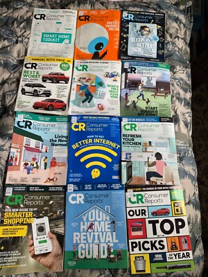 Lot of 12 CR Consumer Reports magazines (2021) January thru December ...