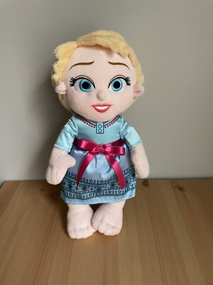 Disney Parks Disney's Babies Frozen Princess Elsa Baby Plush Doll 12 ...