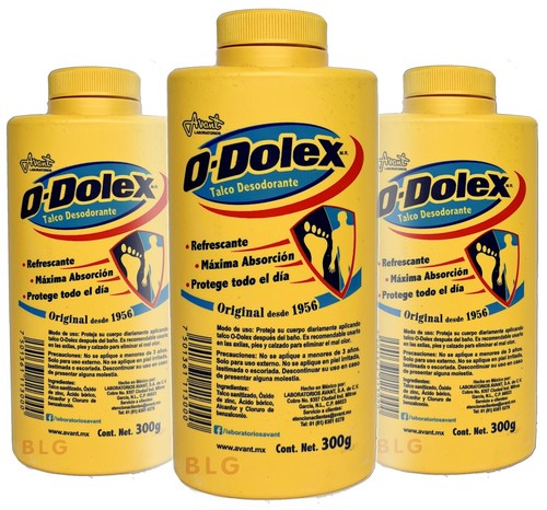 O DOLEX Original TALCO DEODORANT TALCUM POWDER Feet Odor Talco ...