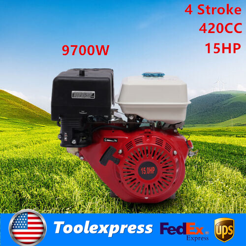 420CC Engine OHV Horizontal Engine Recoil Start Go Kart Motor 15HP ...