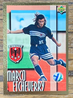 Upper Deck Bandai MLS Gold Card 1997 #48 Marco Etcheverry D.C. United ...