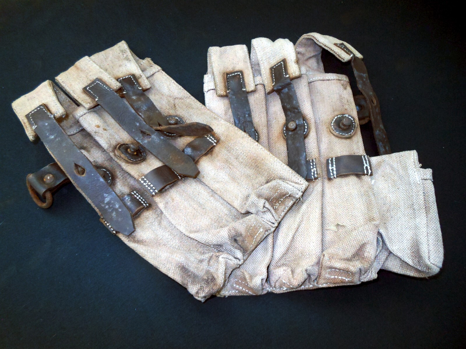 WW2 German Wehrmacht - MP38 / MP40 CANVAS MAGAZINE POUCHES ...