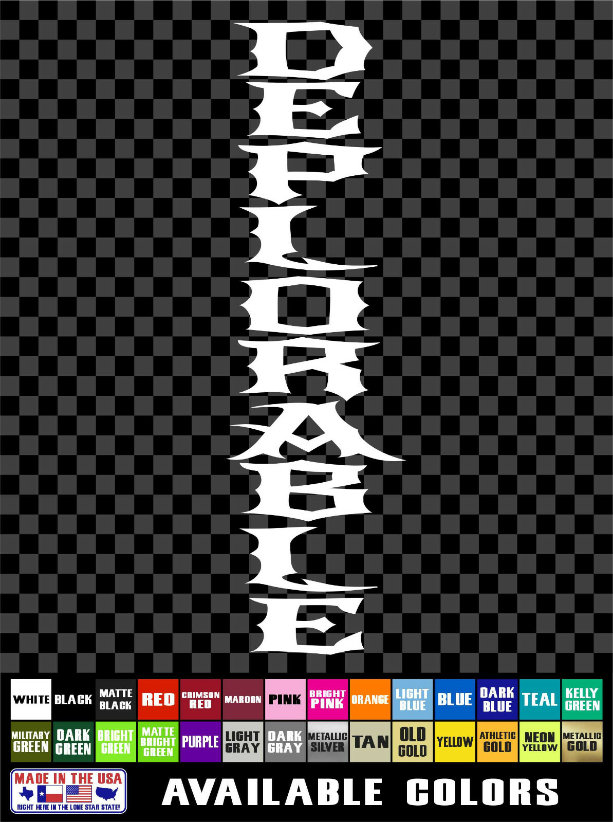 DEPLORABLE Patriot Sticker Window Decal Bumper President Elect Trump ...