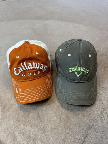 Callaway Golf Hat Lot Of 2 Dad Hat Orange Grey Adjustable | eBay