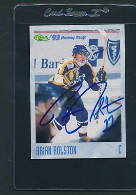 1993/94 Classic Draft #79 Brian Rolston Signed Auto *D6309 | eBay