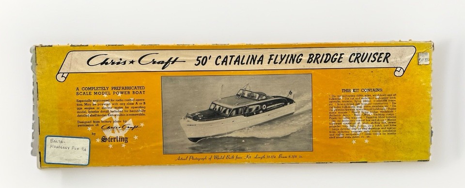 Sterling Model Kit for Chris Craft 50’ Catalina Flying Bridge Cruiser ...