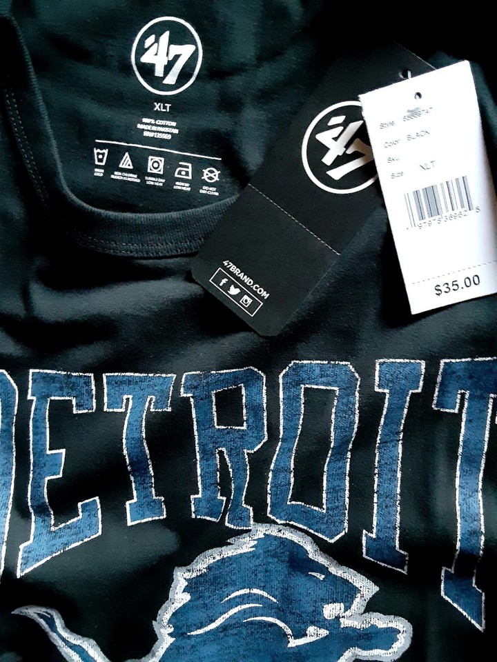 Detroit Lions Men's '47 Brand Big Tall Shirt XLT,2X,3X or 4X | eBay