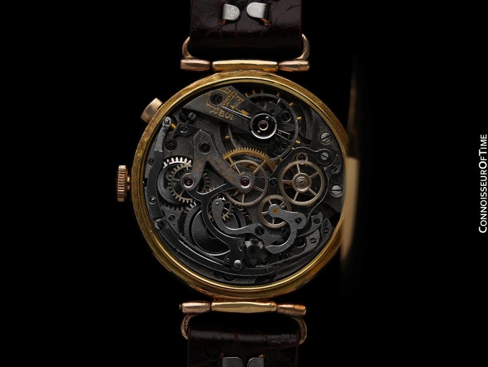 c. 1919 EBERHARD Extra-Large Mens Sporting / Aviator's Single Button ...