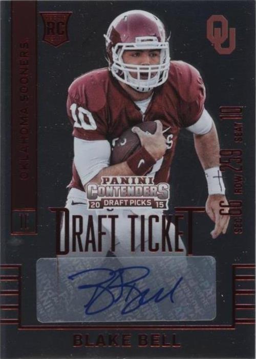2015 Panini Contenders Draft Picks - Autographs Blake Bell #155 College ...