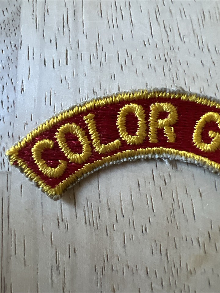 Vintage Red And Yellow Color Guard Patch | eBay