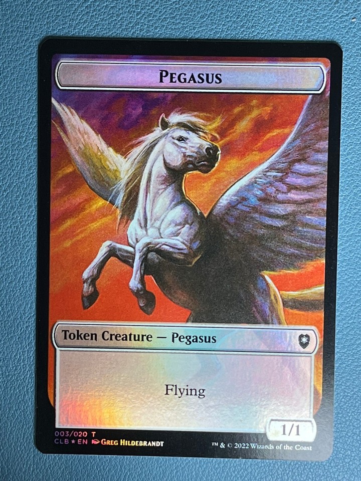 MTG Treasure // Pegasus Double-sided Token Baldur's Gate CLB NM | eBay
