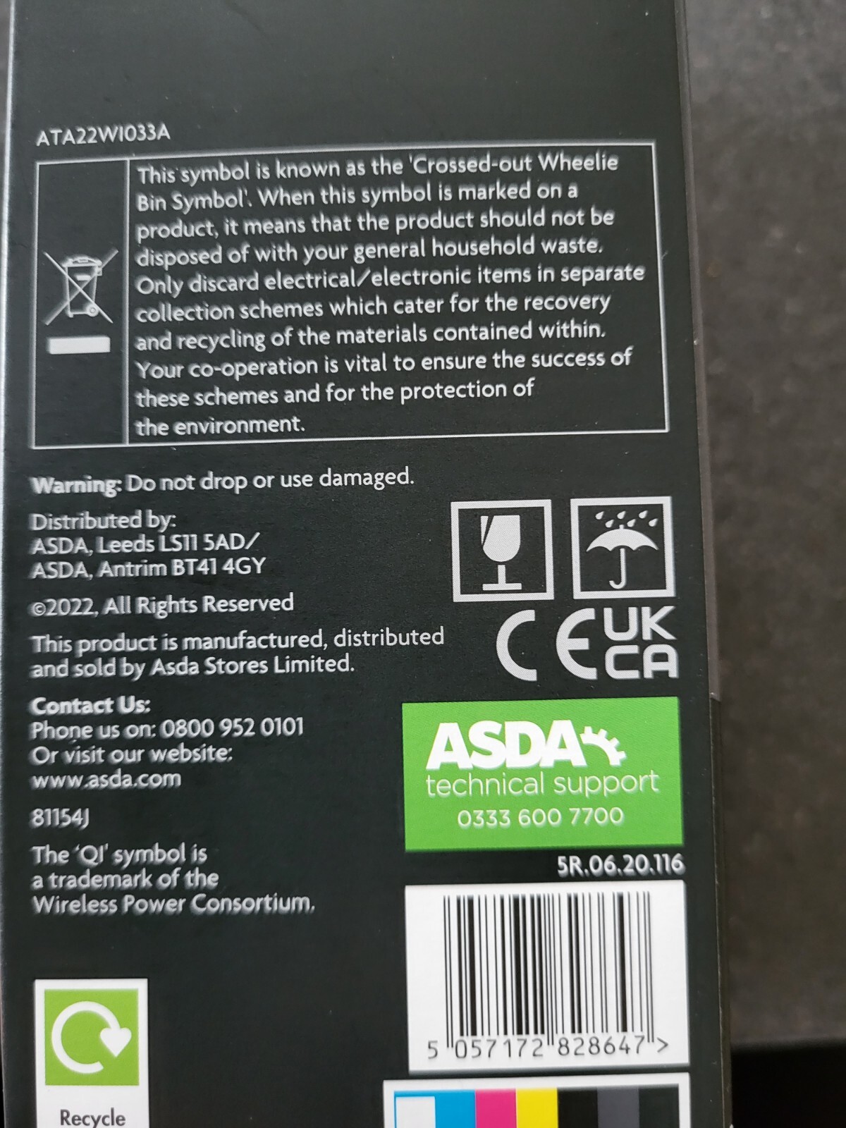 Asda Qi 5 watts Wireless Charging Stand | eBay UK