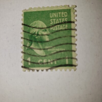 Historical George Washington 1 Cent Postage Stamp Green | eBay