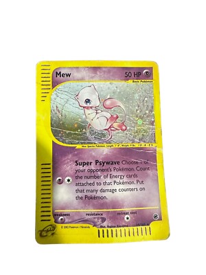 Mew Expedition E-Reader Rough Condition 19/165 Holo Rare Pokemon Card ...