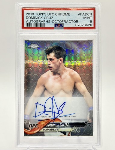 2018 Topps Chrome UFC Dominick Cruz Octofractor Auto Autograph #FA-DCR ...