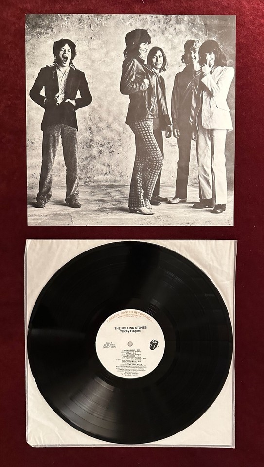 THE ROLLING STONES Sticky Fingers Original Master Recording Vinyl LP ...