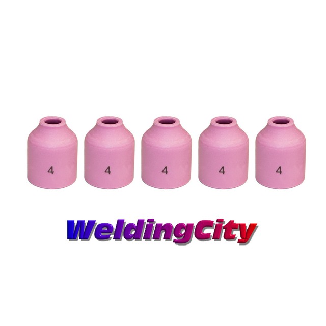 5pcs TIG Welding Torch Alumina Ceramic Gas Lens Cups 53N58 #4 for Torch ...