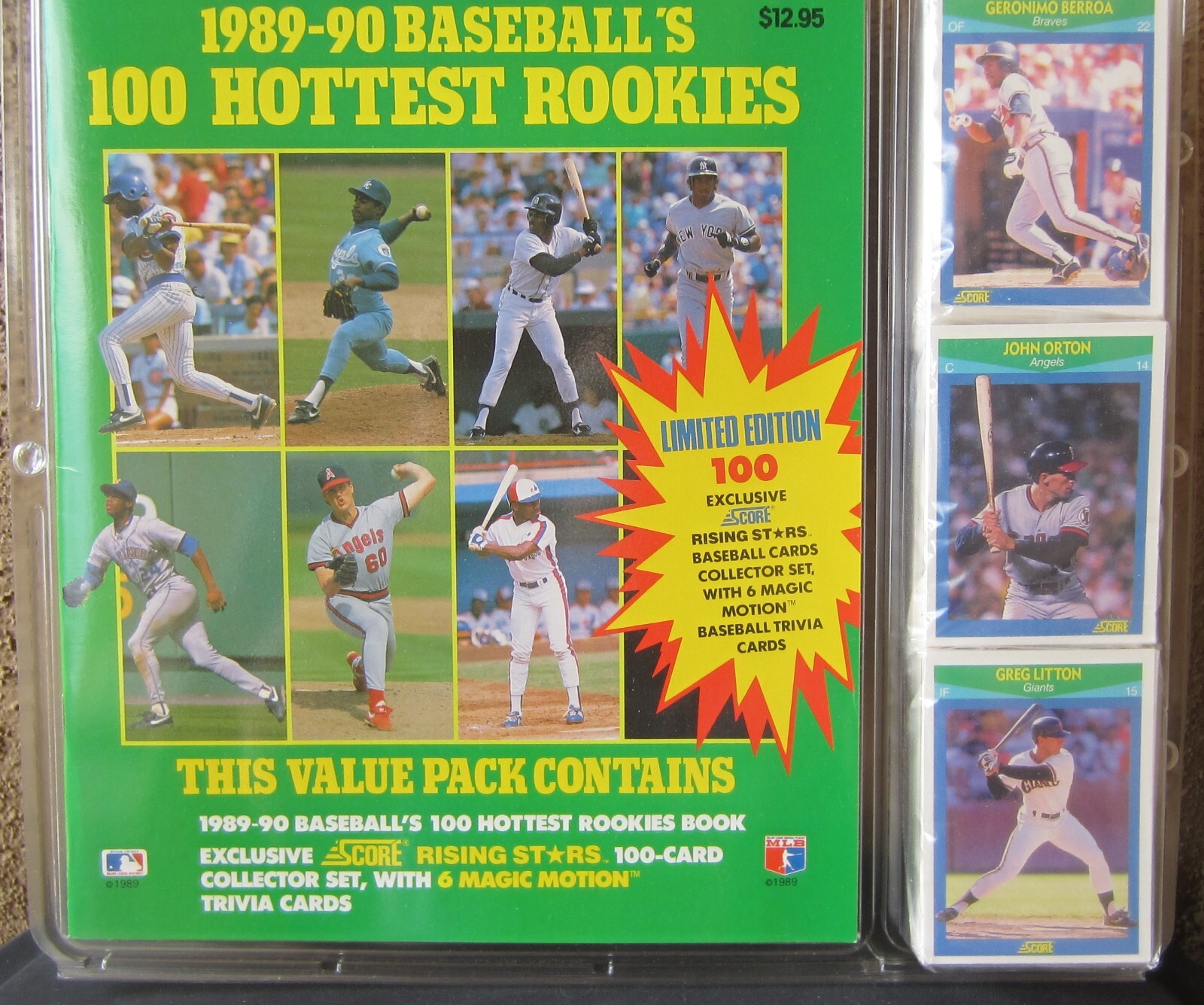 Hottest Rookies 1989-1990 Major League Baseball Score Card Sets | eBay