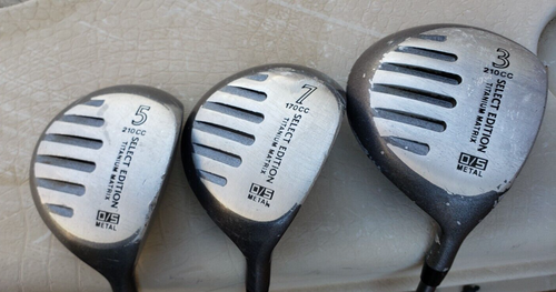 SET 3 VERY NICE SELECT EDITION FAIRWAY WOOD GOLF CLUBS 3 5 & 7 REG ...