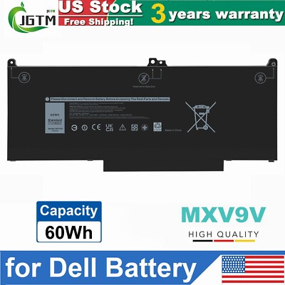 MXV9V Battery For Dell Latitude 5300 5310 7300 7400 5VC2M N2K62 Type 7 ...