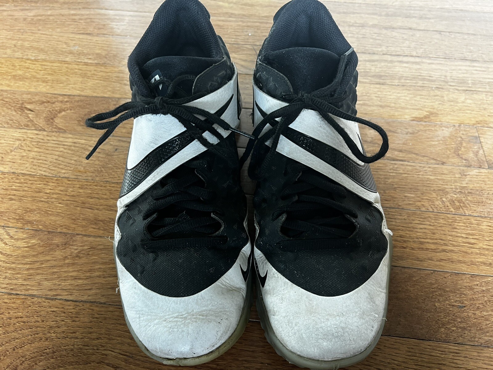 Nike Force Zoom Trout 6 Turf Shoes Black White 2019 Mens 9.5 Authentic ...