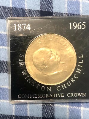 1874 -1965 SIR WINSTON CHURCHILL COMMEMORATIVE CROWN COIN! | eBay