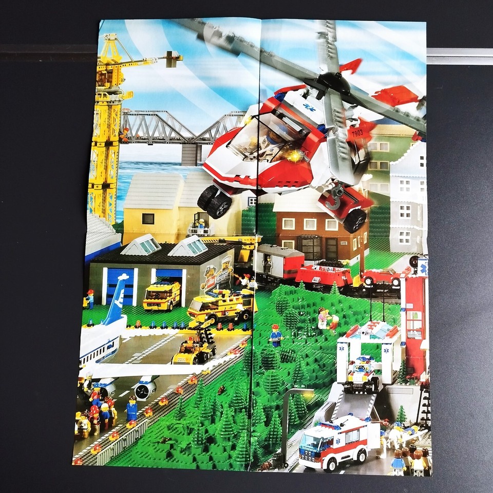 Lego fold-out Poster. 2006. Size 52 x 41 cm. Lego City Airport . | eBay