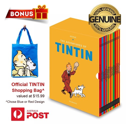 NEW The Adventures of Tintin Box Set 23 Books Collection Official ...