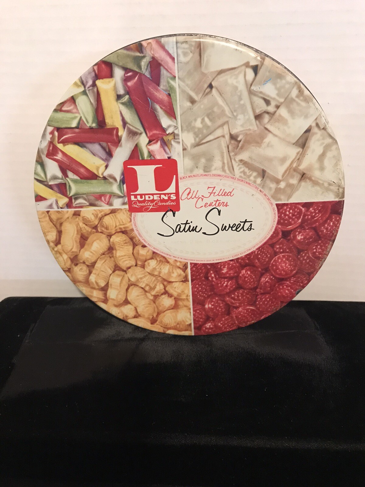 VINTAGE LUDENS SATIN SWEETS CANDY TIN-READING PA | eBay