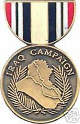 IRAQI CAMPAIGN IRAQ MILITARY WAR MEDAL LAPEL HAT PIN | eBay