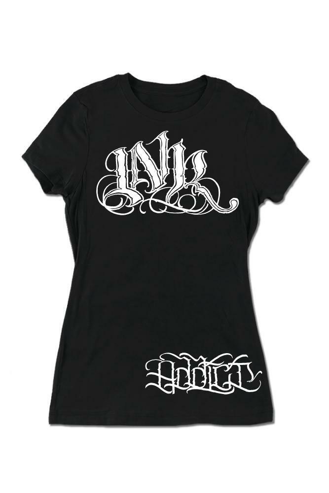 BRAND NEW InkAddict WOMENS INK MEAS Tee Shirt BLACK /WHITE XSMALL ...