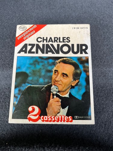RARE Double cassettes k7 audio CHARLES AZNAVOUR VINTAGE | eBay