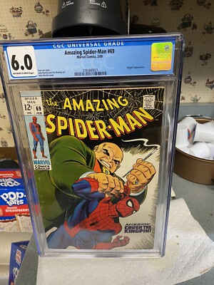 Amazing Spiderman # 69 CGC 6.0 CLASSIC KINGPIN COVER..UNRESTORED | eBay