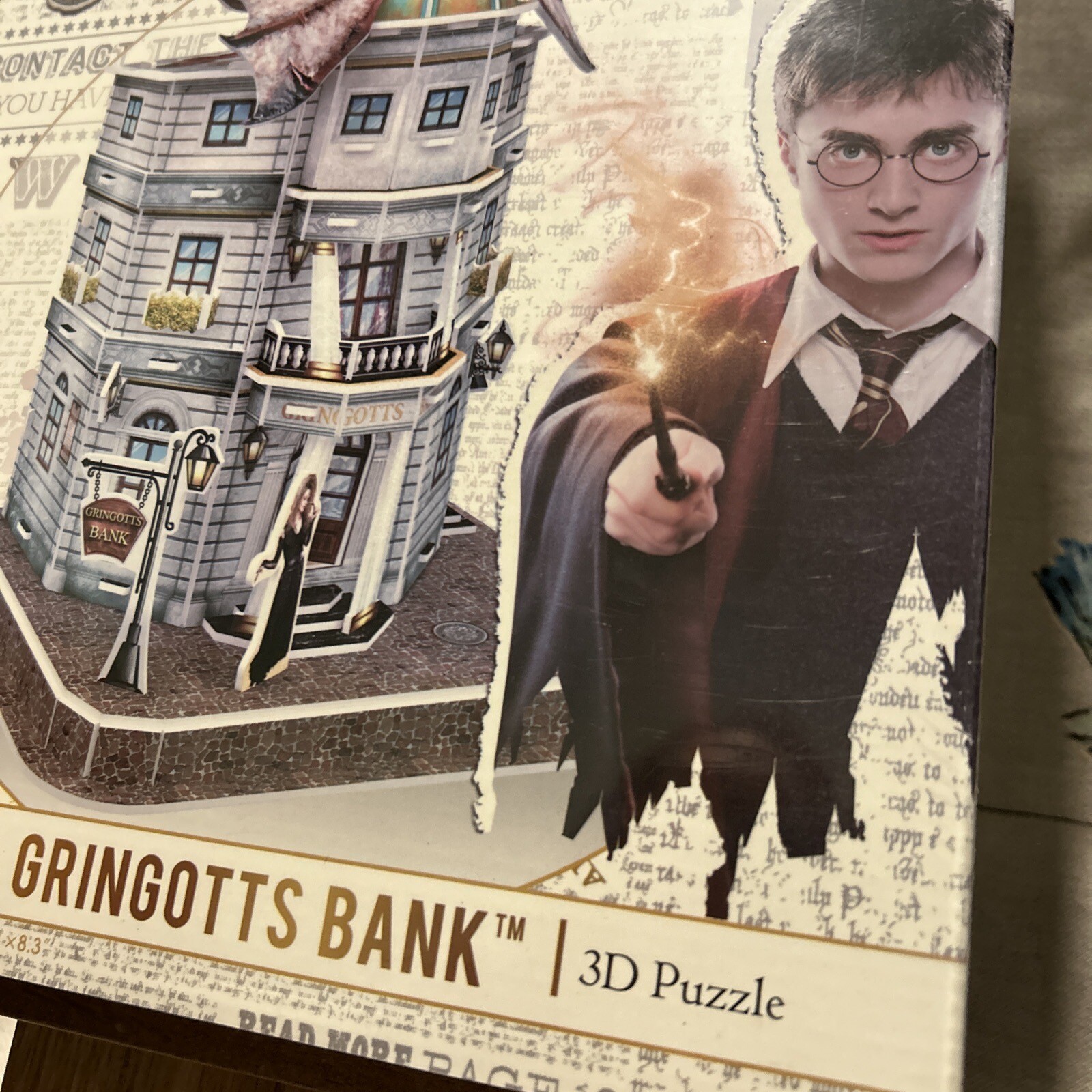 Harry Potter Gringotts Bank 3D Puzzle New Sealed Wizarding World 74 Pcs ...
