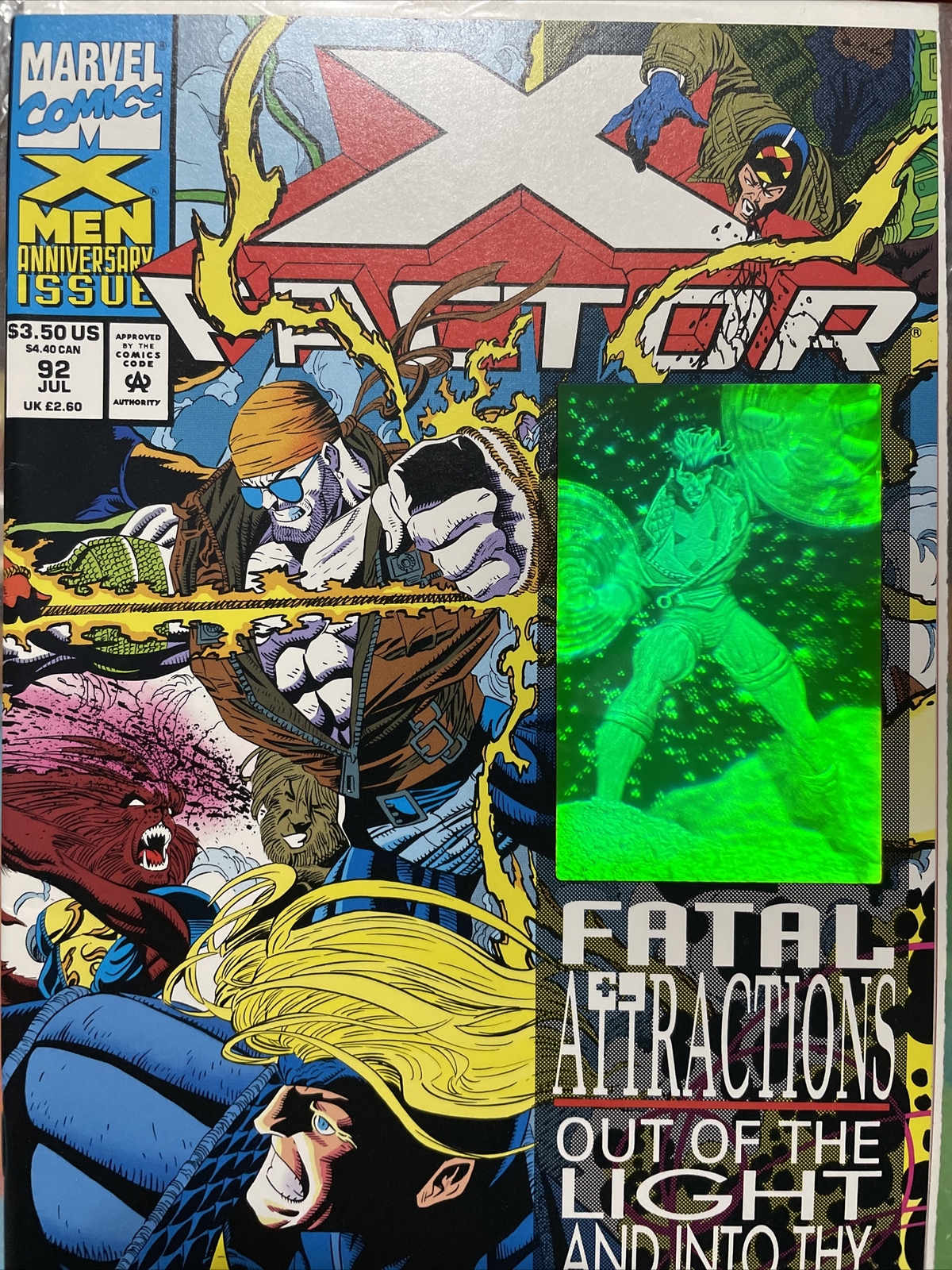 X-Factor #92, Marvel Comics, 1st Appearance of Exodus Hologram Cover | eBay