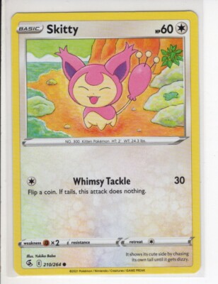 SKITTY FUSION STRIKE SET POKEMON CARD 210/264 LP | eBay