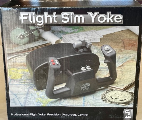 Flight Sim Yoke CH Products Simulator USB FSY211U (no pedals) | eBay