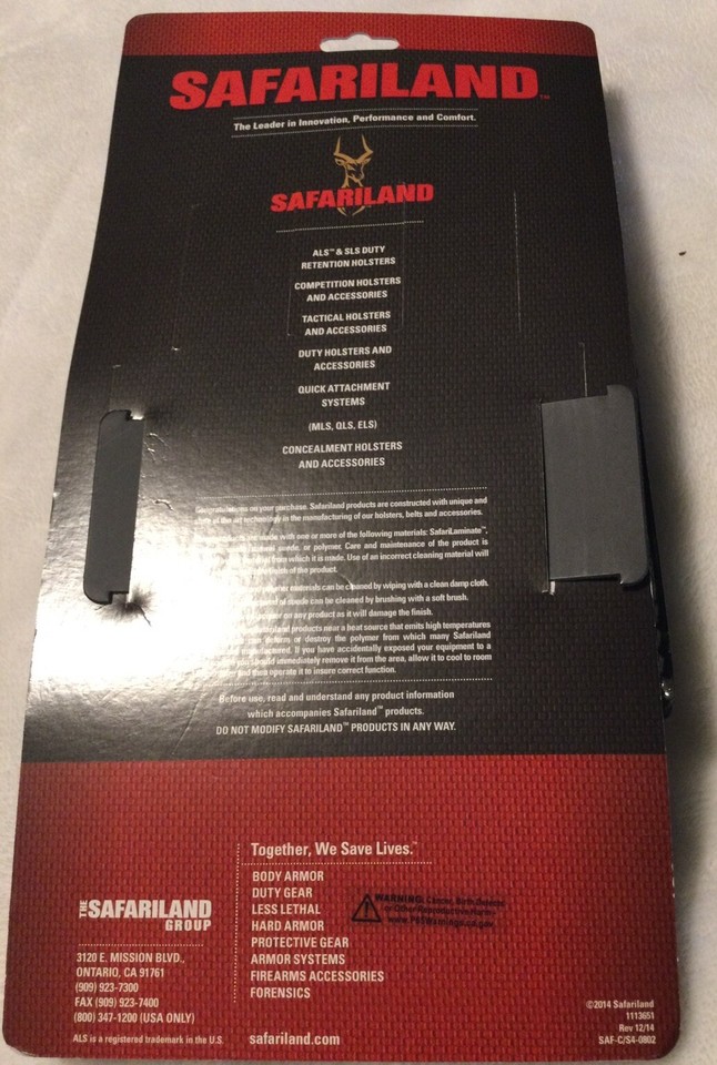 SAFARILAND TRIPLE MAGAZINE HIGH GLOSS FOR GLOCK 17/22/37/34/35, BLK 777 ...